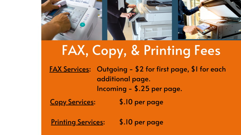 FAX, Copier, & Printing Fees – Marshall Public Library